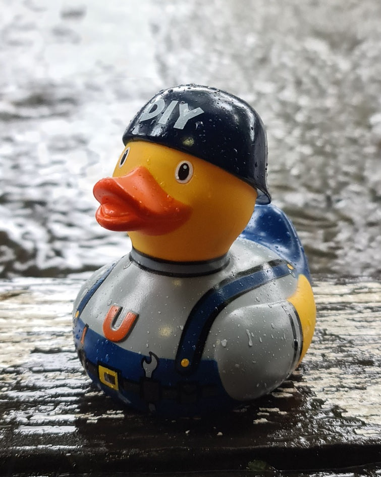 Rubber Duck Toy – Builder DIY Bath Toy Kids Novelty Duck | Indigo Rose