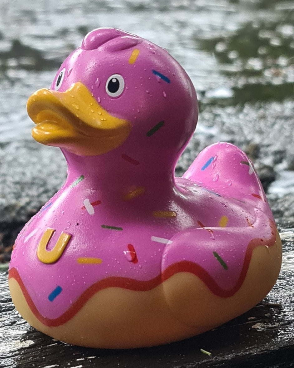 Rubber Duck Toy – Donut Bath Toy Kids Novelty Duck | Indigo Rose